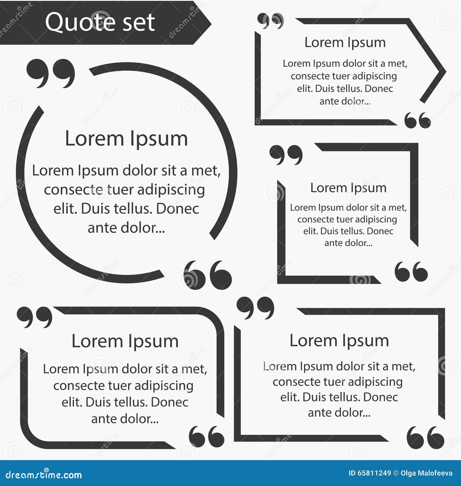 Border for quotes stock vector. Illustration of memo - 65811249