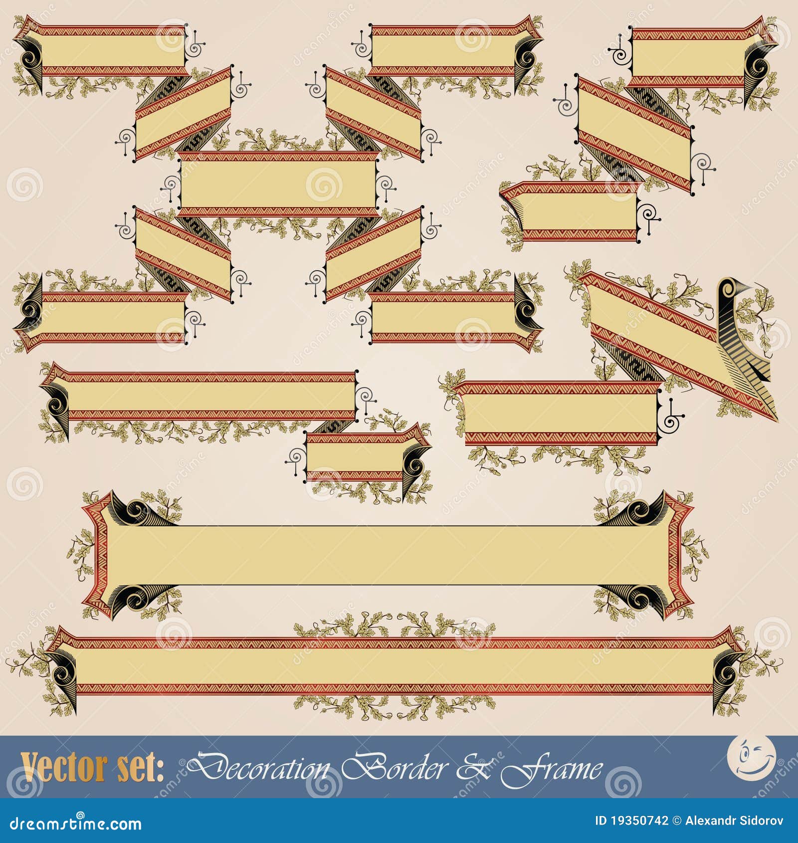 Border ribbon stock vector. Illustration of design, graphic - 19350742
