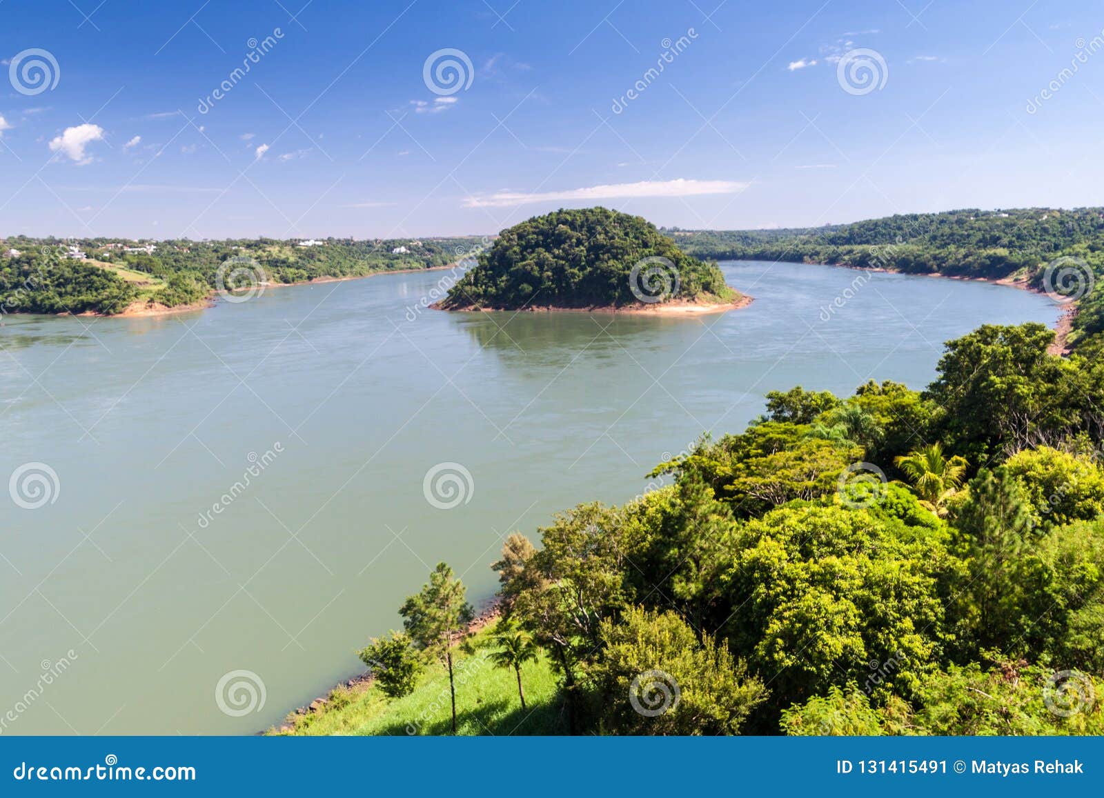 Border river Parana stock image. Image of beautiful - 131415491
