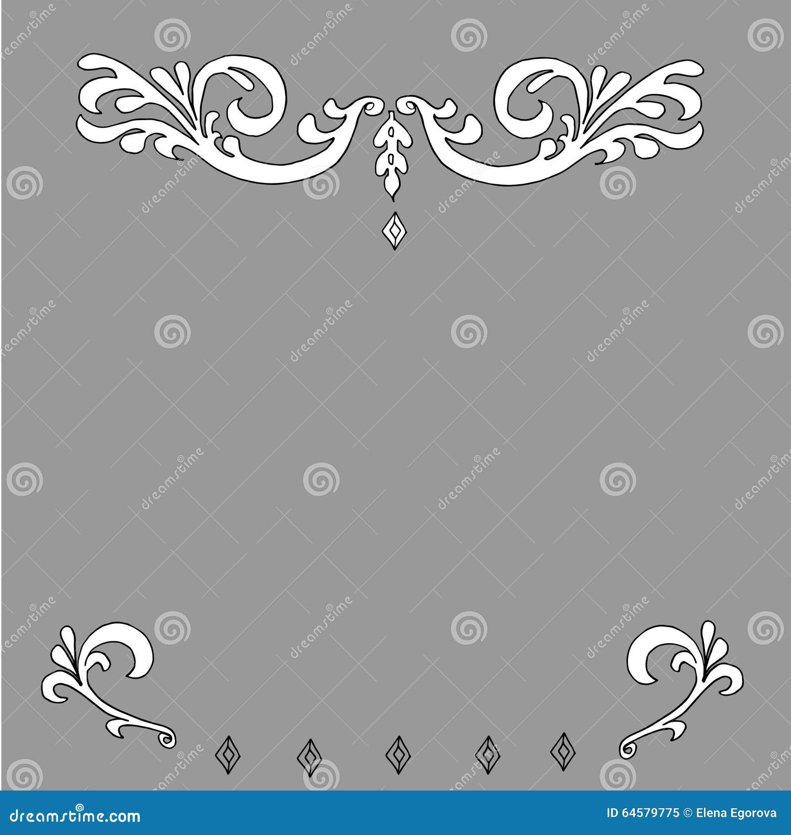 A border of scrollwork stock vector. Illustration of abstract - 64579775