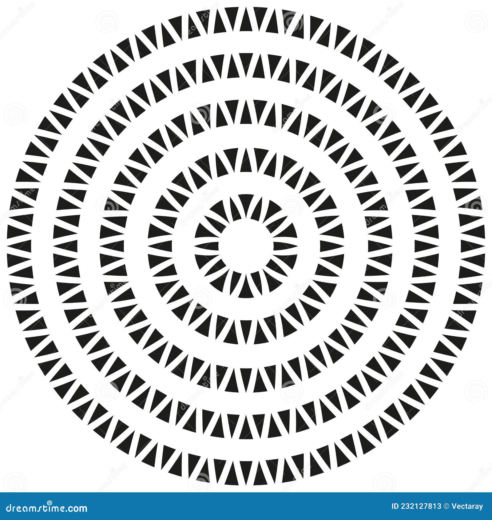 African or Mexican Aztec Round Circular Border Frame in a Range of ...