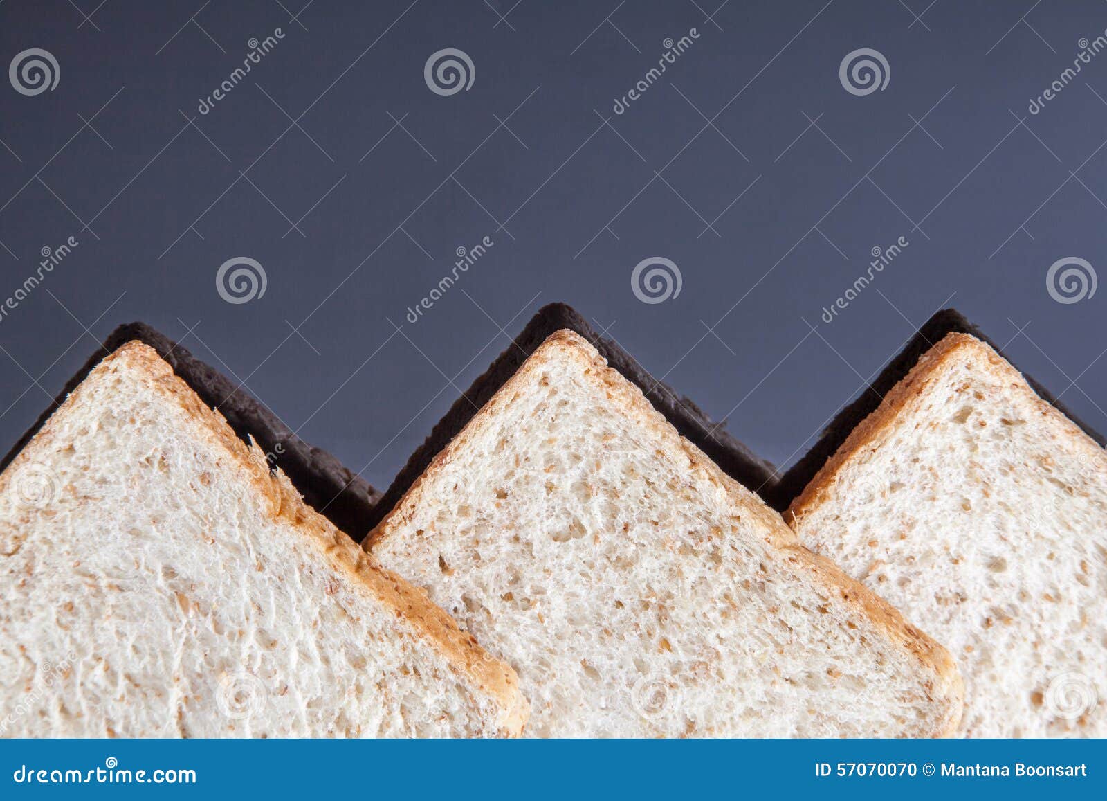 Border of Slice Whole Wheat Bread Stock Photo - Image of border ...