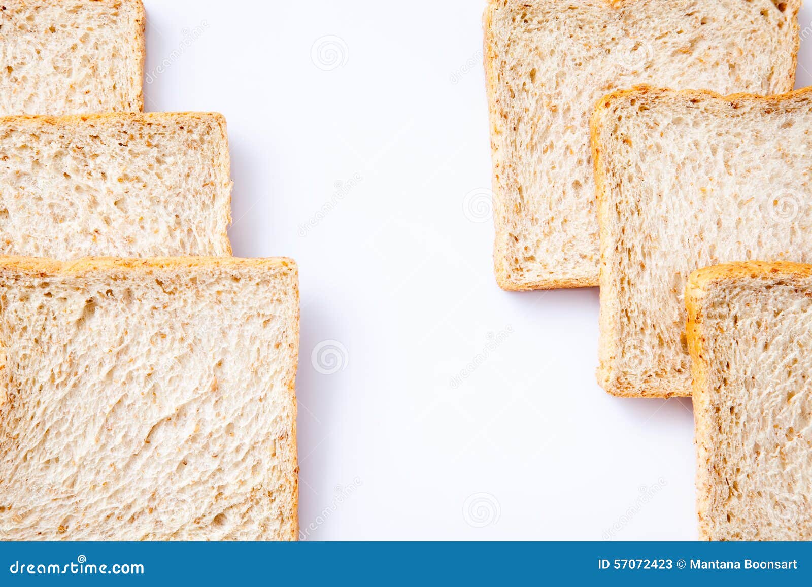 Border of Slice Whole Wheat Bread Stock Image - Image of brown, food ...