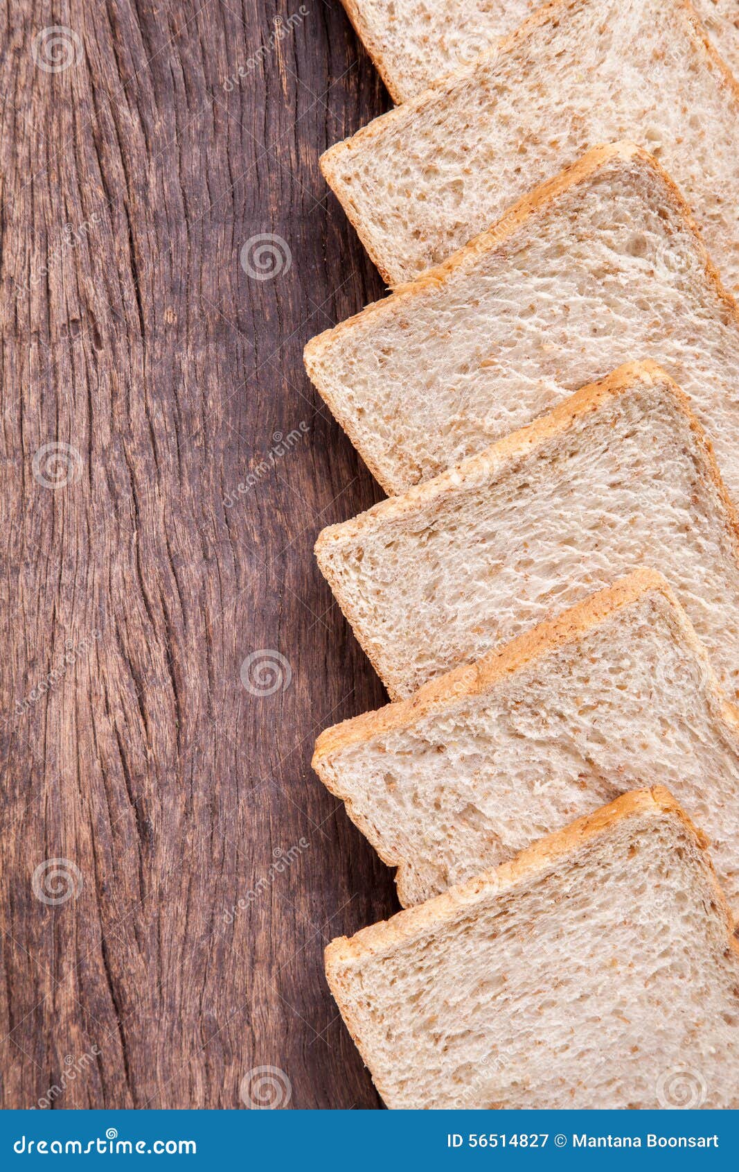 Border of Slice Whole Wheat Bread Stock Image - Image of nature, grain ...
