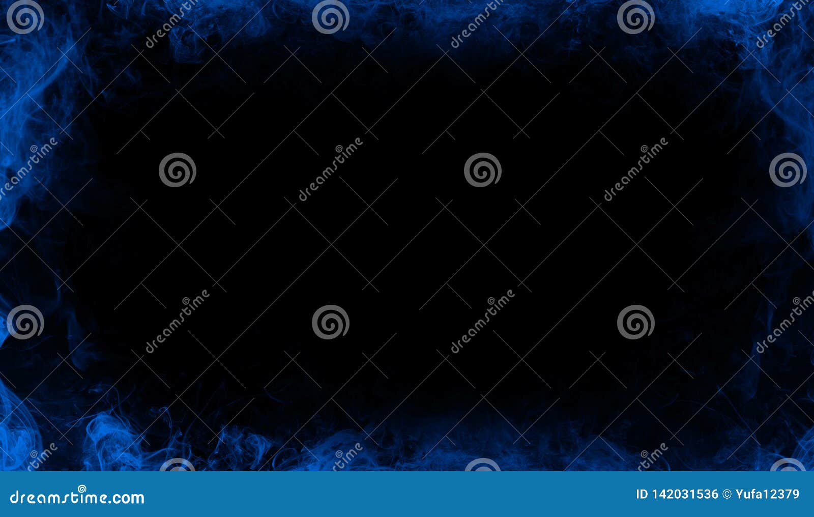 Border Smoke Texture. Design Element. Blue Frame Line Ornament Texture ...