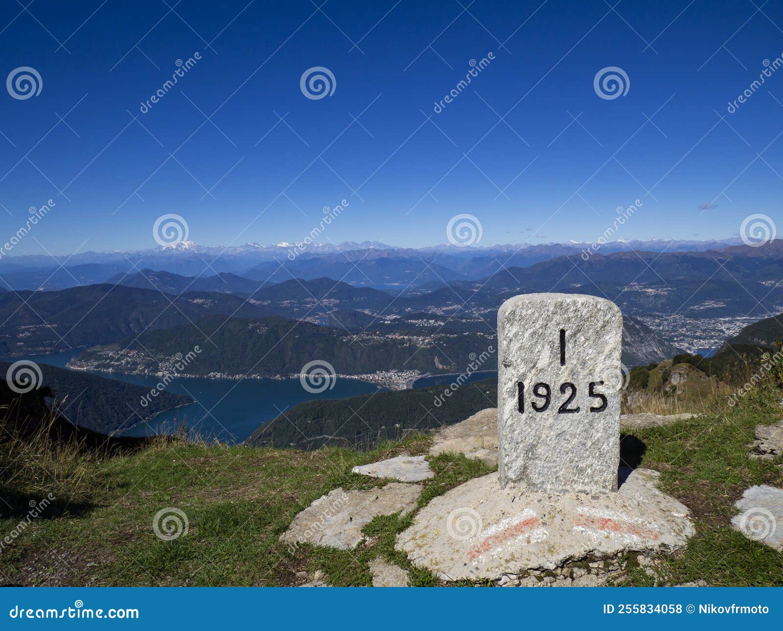 Border Strain in the Alps between Italy and Switzerland Stock Photo ...
