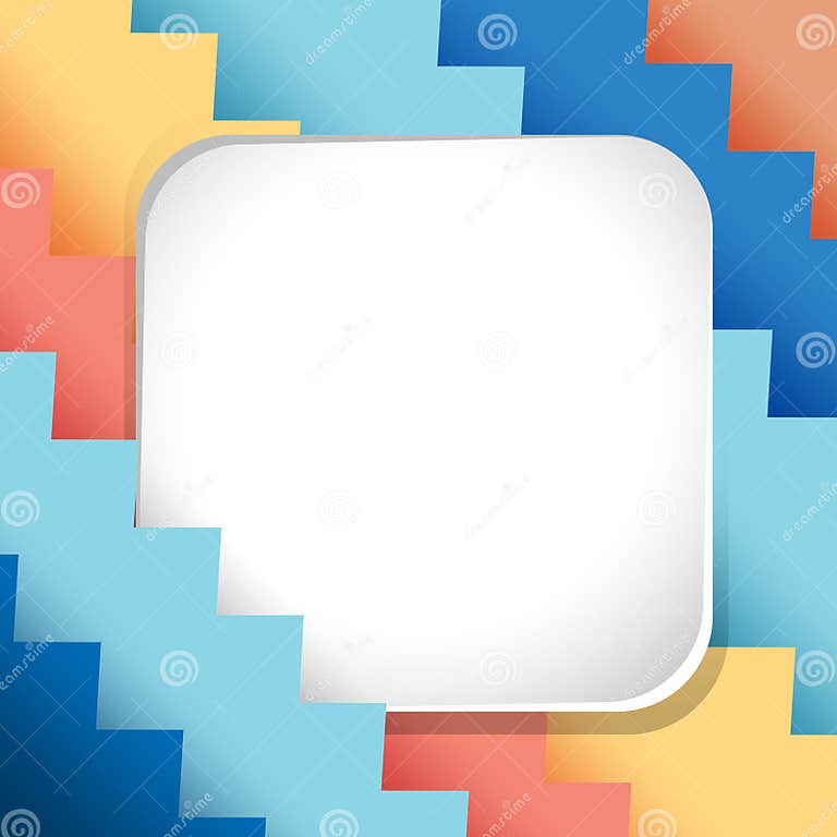 Border Template Design with Square Frame Stock Vector - Illustration of ...