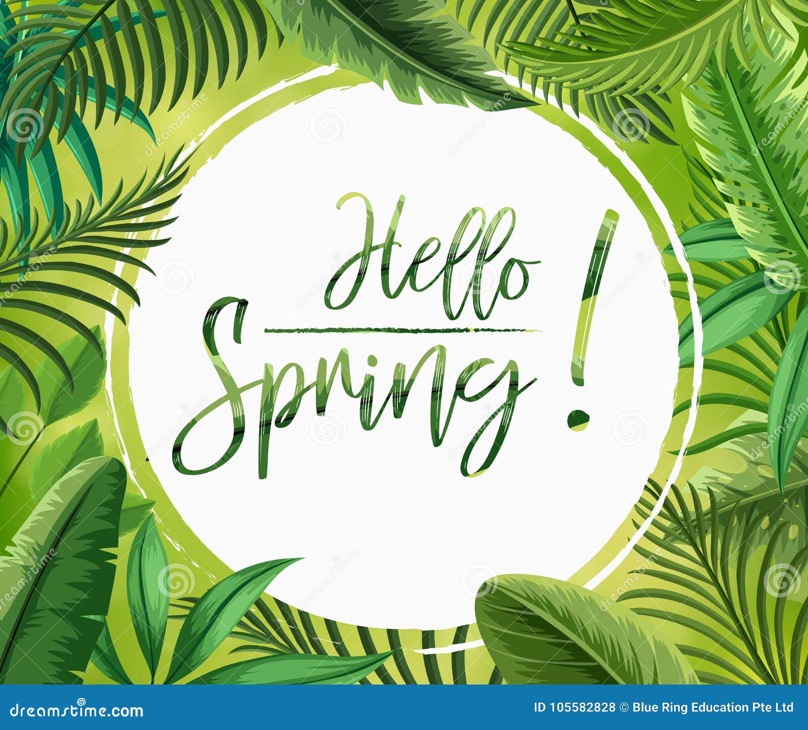 Border Template with Green Leaves Stock Vector - Illustration of sign ... Border Template with Green Leaves Stock Vector - Illustration of sign ...