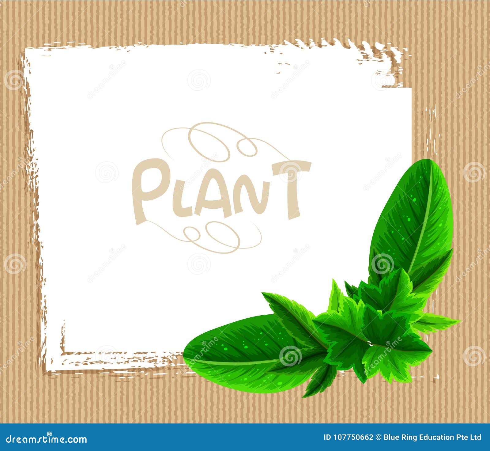 Border Template with Green Leaves Stock Vector - Illustration of ... Border Template with Green Leaves Stock Vector - Illustration of ...