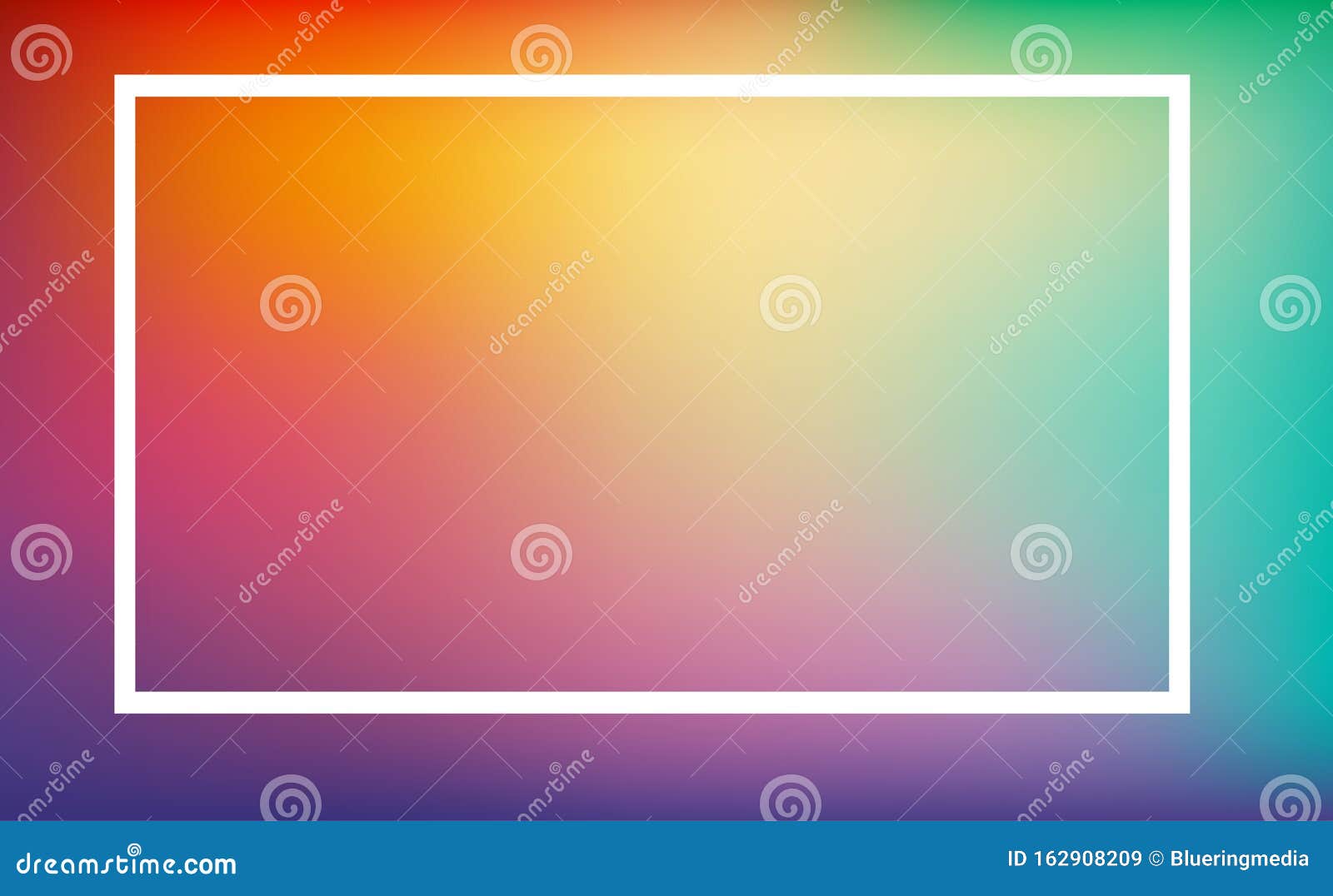 Border Template With Rainbow Background Stock Vector - Illustration of ...