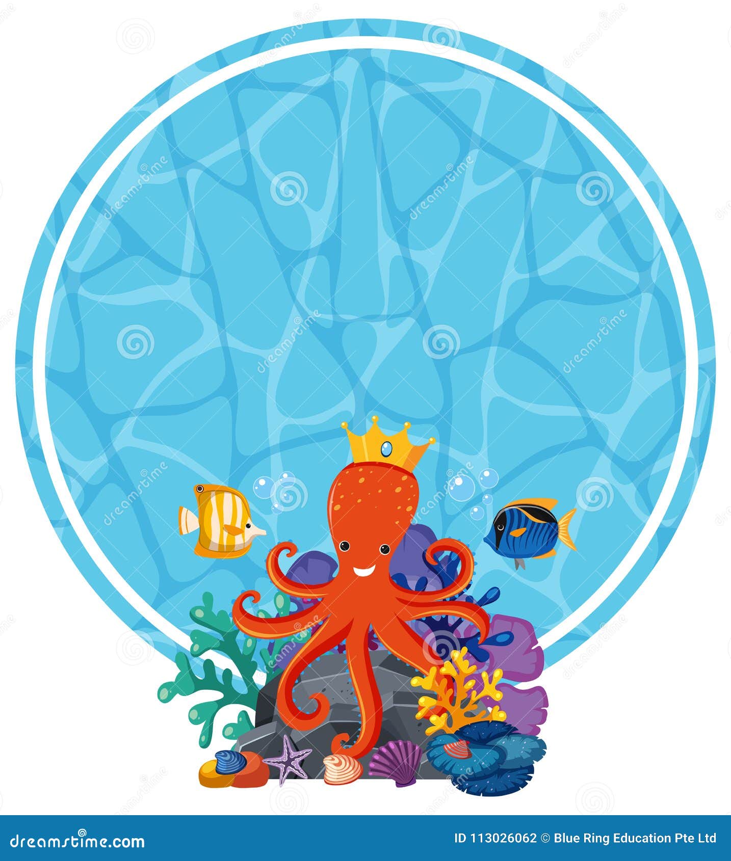 Pop Creatures Border Cartoon Vector | CartoonDealer.com #23606749