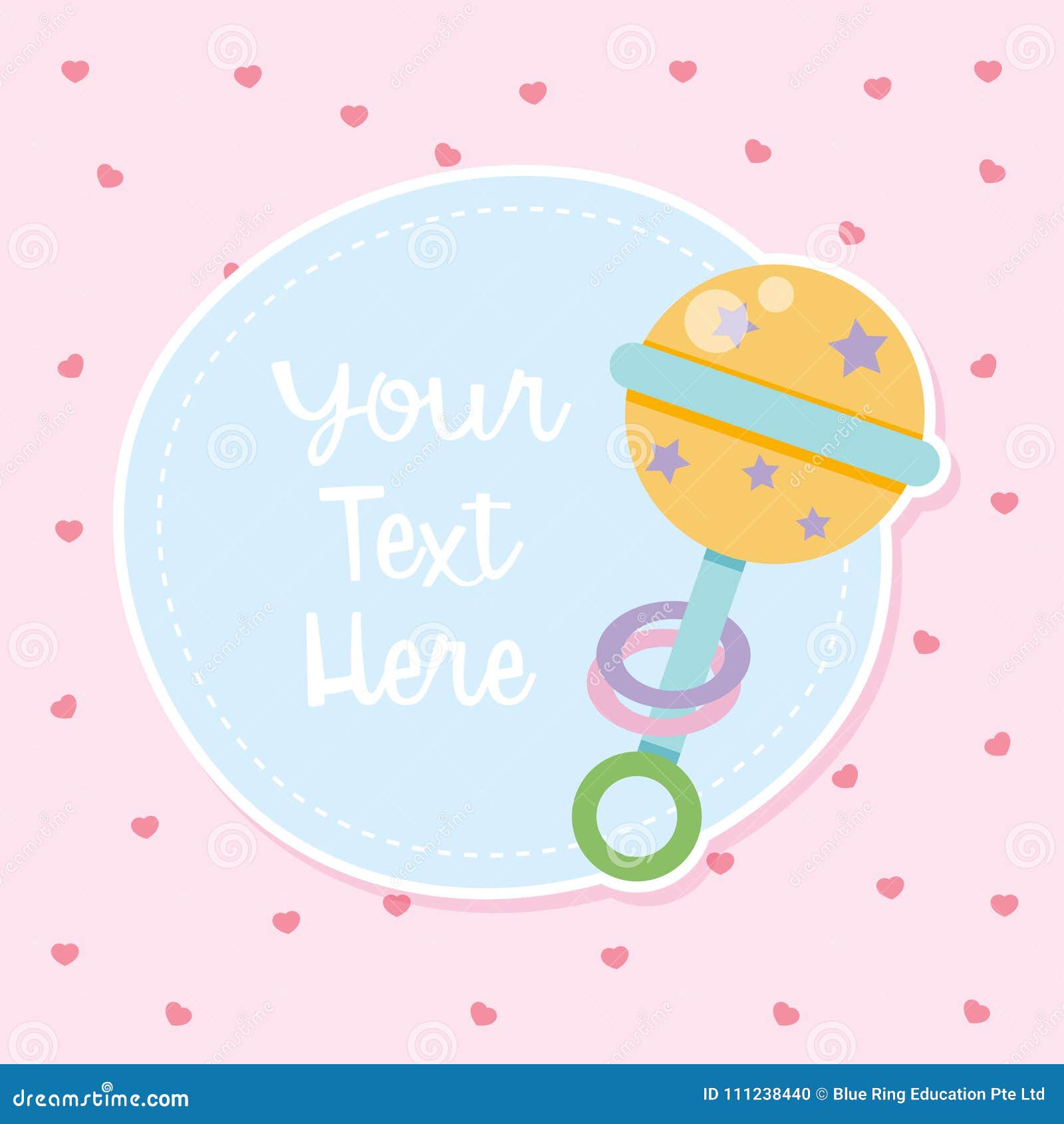 Border Template with Shaker Stock Vector - Illustration of writing ...
