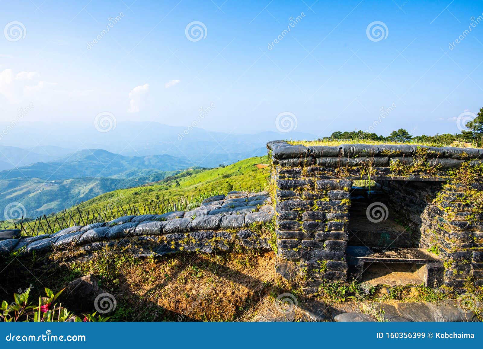 Border of Thailand and Myanmar at Doi Chang Mub Base Stock Image ...