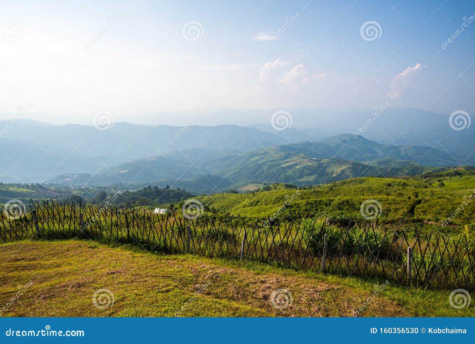 Border of Thailand and Myanmar at Doi Chang Mub Base Stock Photo ...