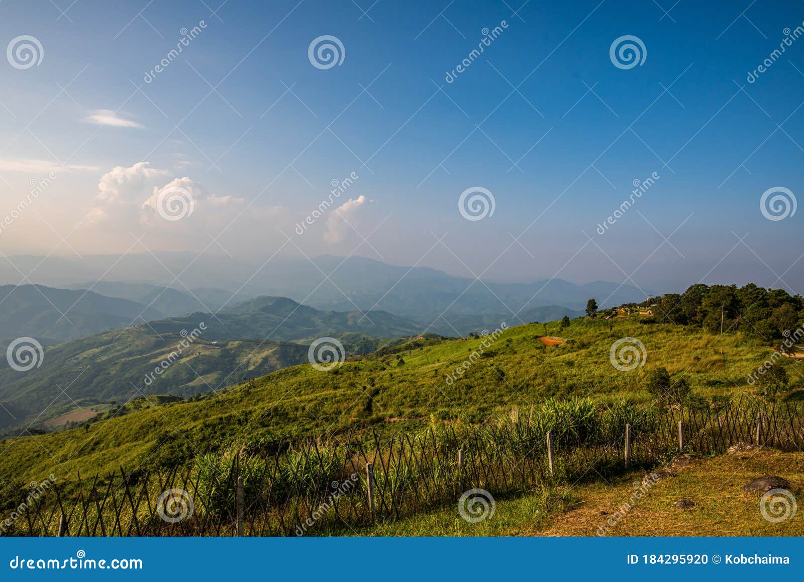 Border of Thailand and Myanmar at Doi Chang Mub Base Stock Photo ...