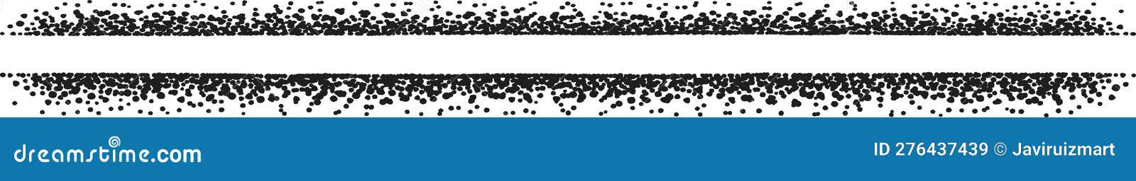 Border with Two Lines with Small Dots, Black Stock Image - Illustration ...