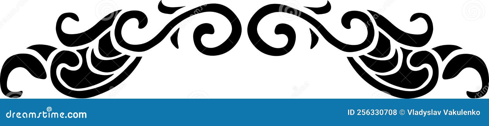 Border Vector Stencil, Black and White Stock Vector - Illustration of ...