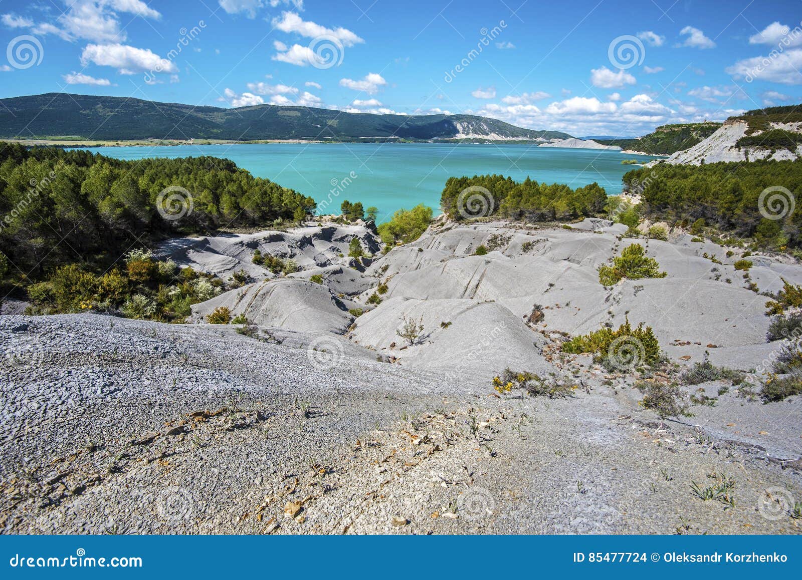 Border of Yesa Lake in Spain Stock Photo - Image of embalse, spanish ...