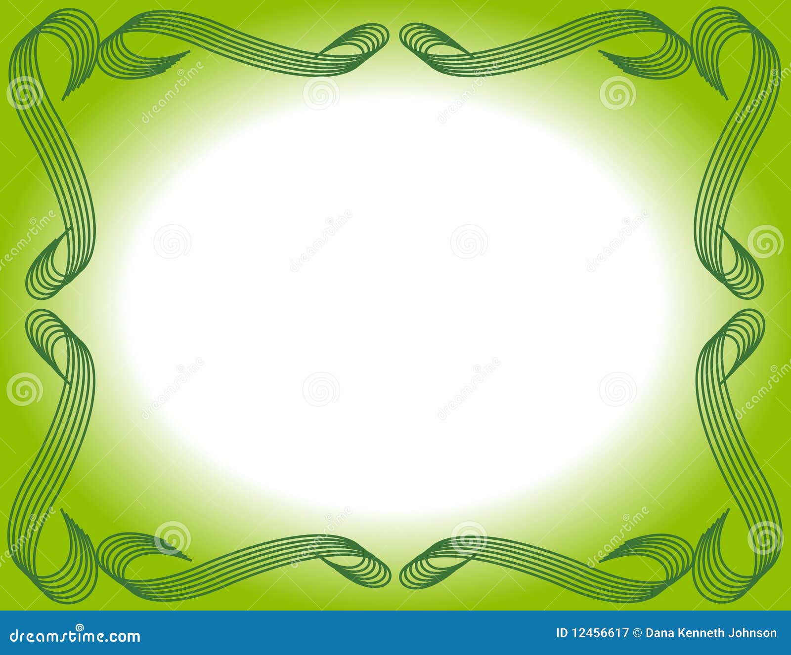 Bordered Background Green Gradient Stock Illustration - Illustration of ...