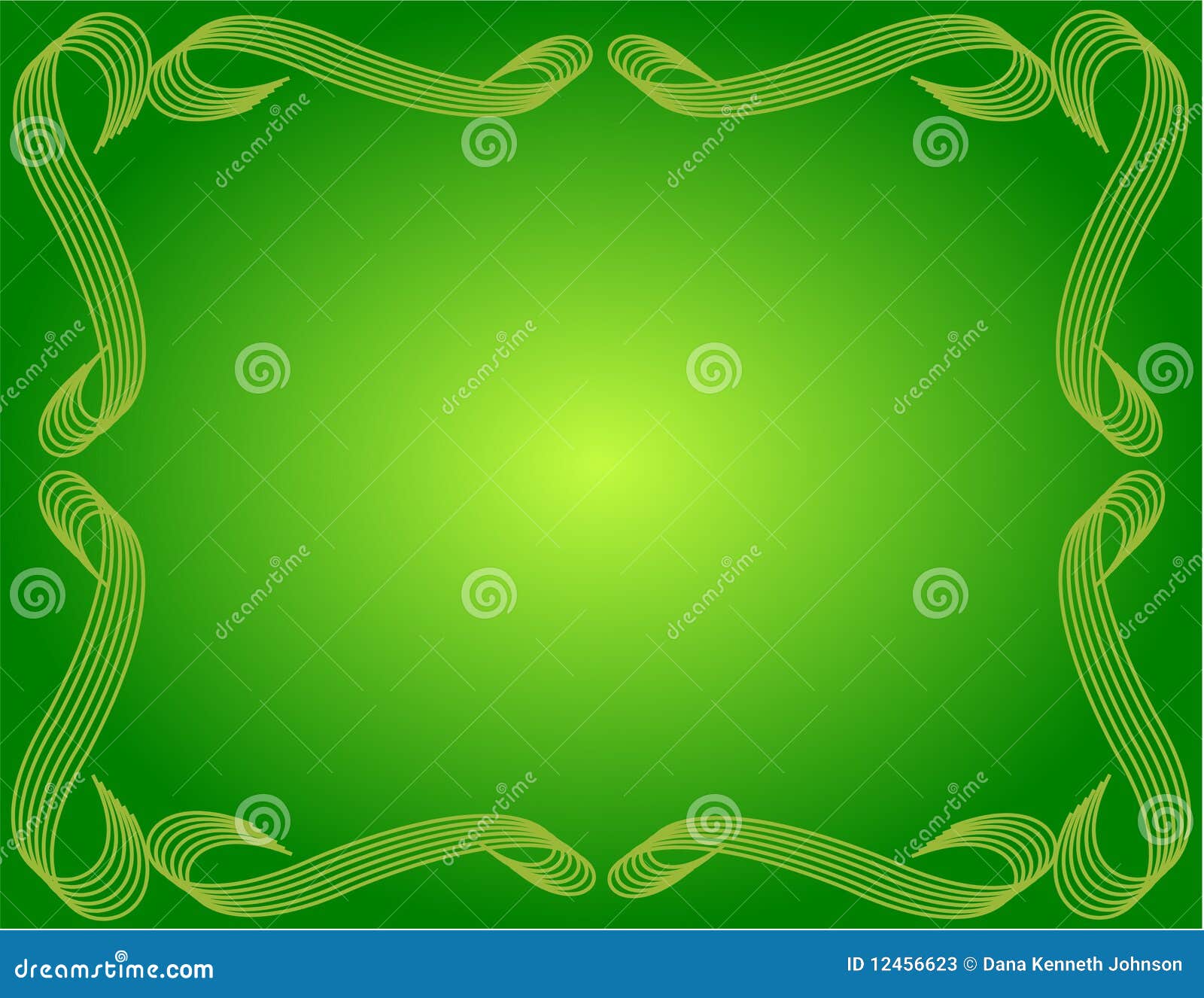 Bordered Background Green Gradient Stock Illustration - Illustration of ...