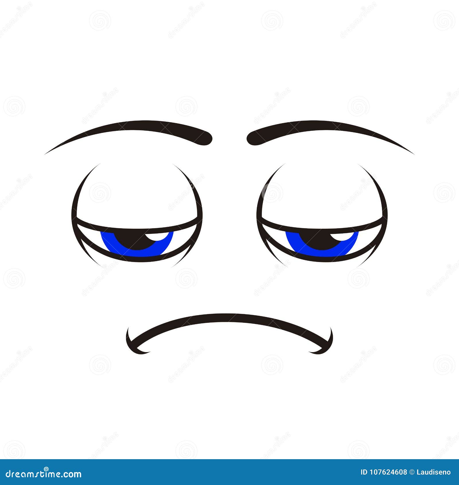 Bored Emoticon In Bubble Sketch Cartoon Vector | CartoonDealer.com ...