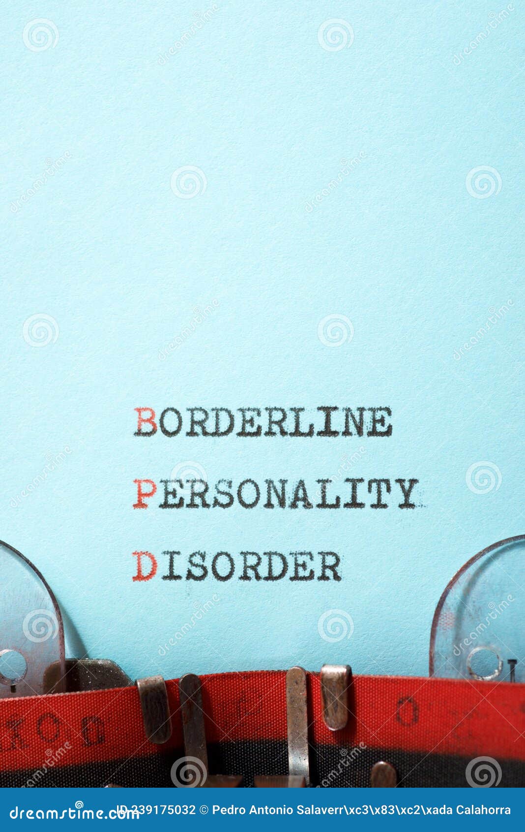 Borderline Personality Disorder Stock Photo - Image of acronym ...
