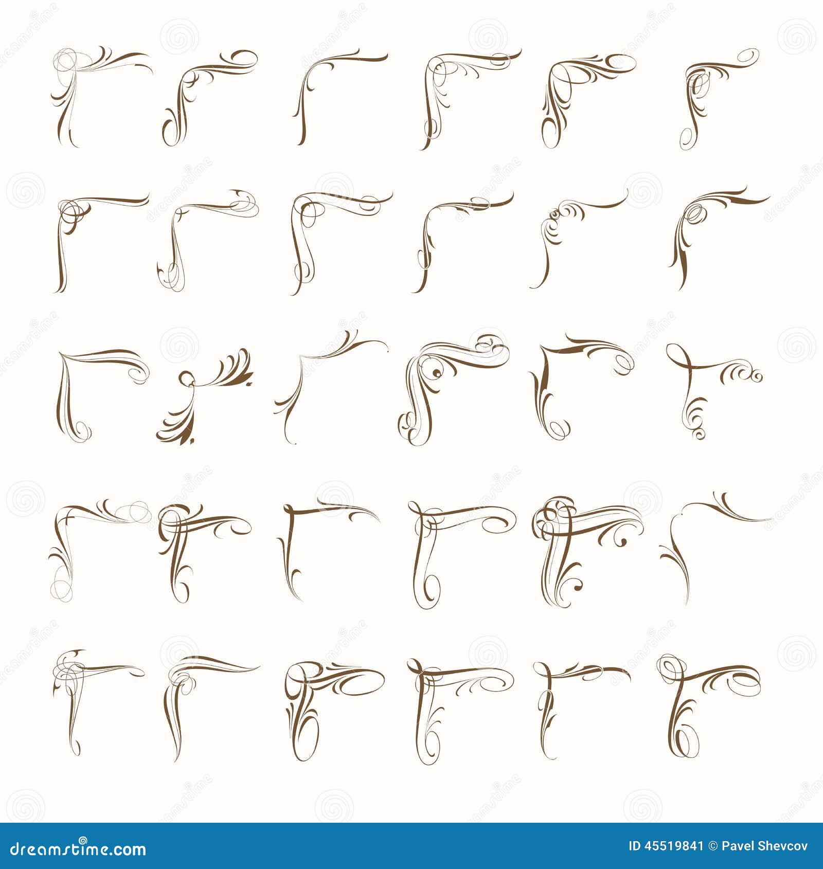 Calligraphy Corner Border Designs