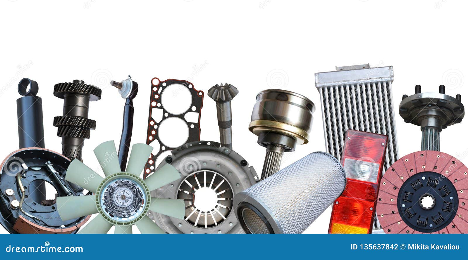 Borders of Car Parts Isolated Stock Photo - Image of clean, mechanic ...