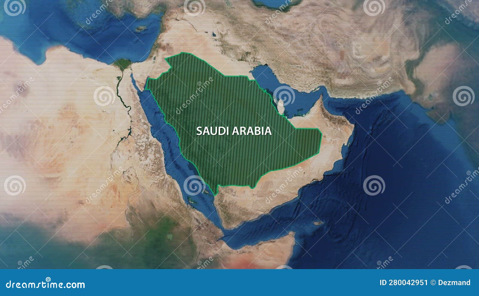 Borders of the Country of Saudi Arabia on the Map Stock Video - Video ...