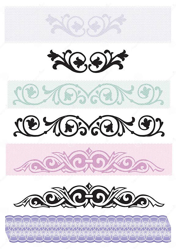 Borders - Design Elements Vector Stock Vector - Illustration of ...