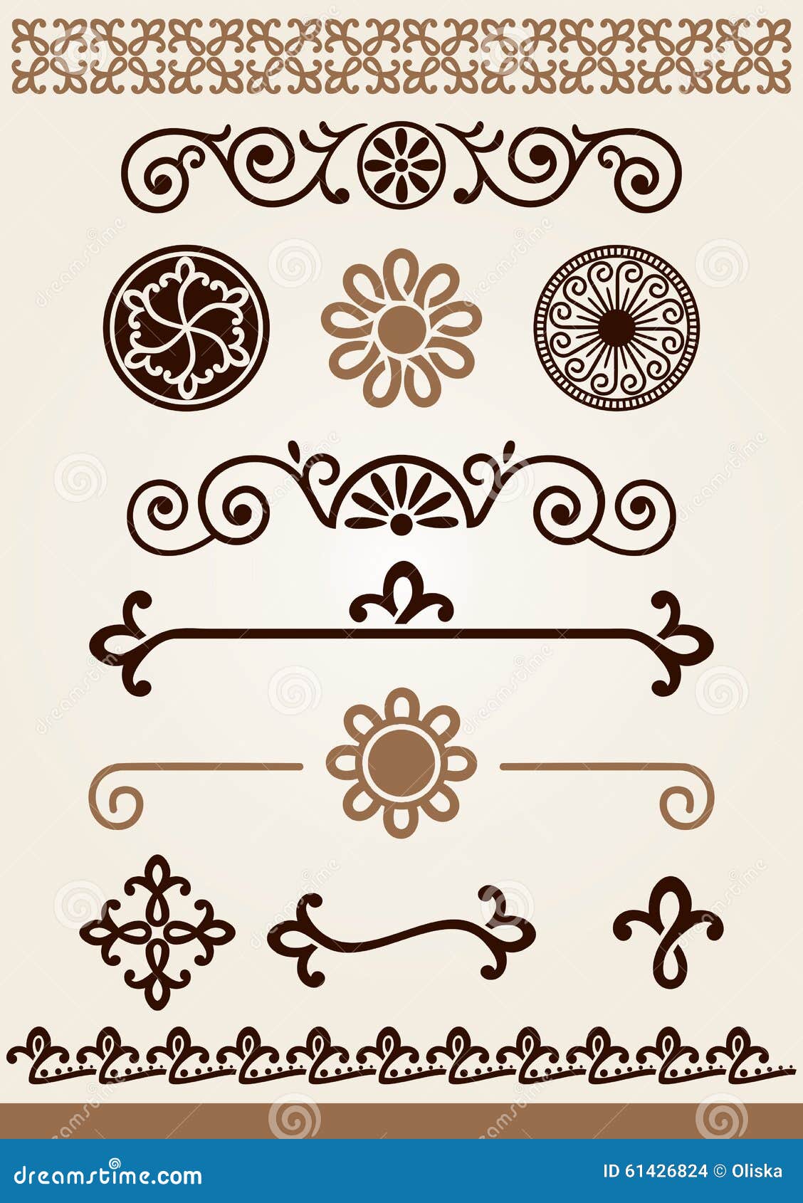 13 Unique Borders Dividers Black White Cartoon Vector | CartoonDealer ...