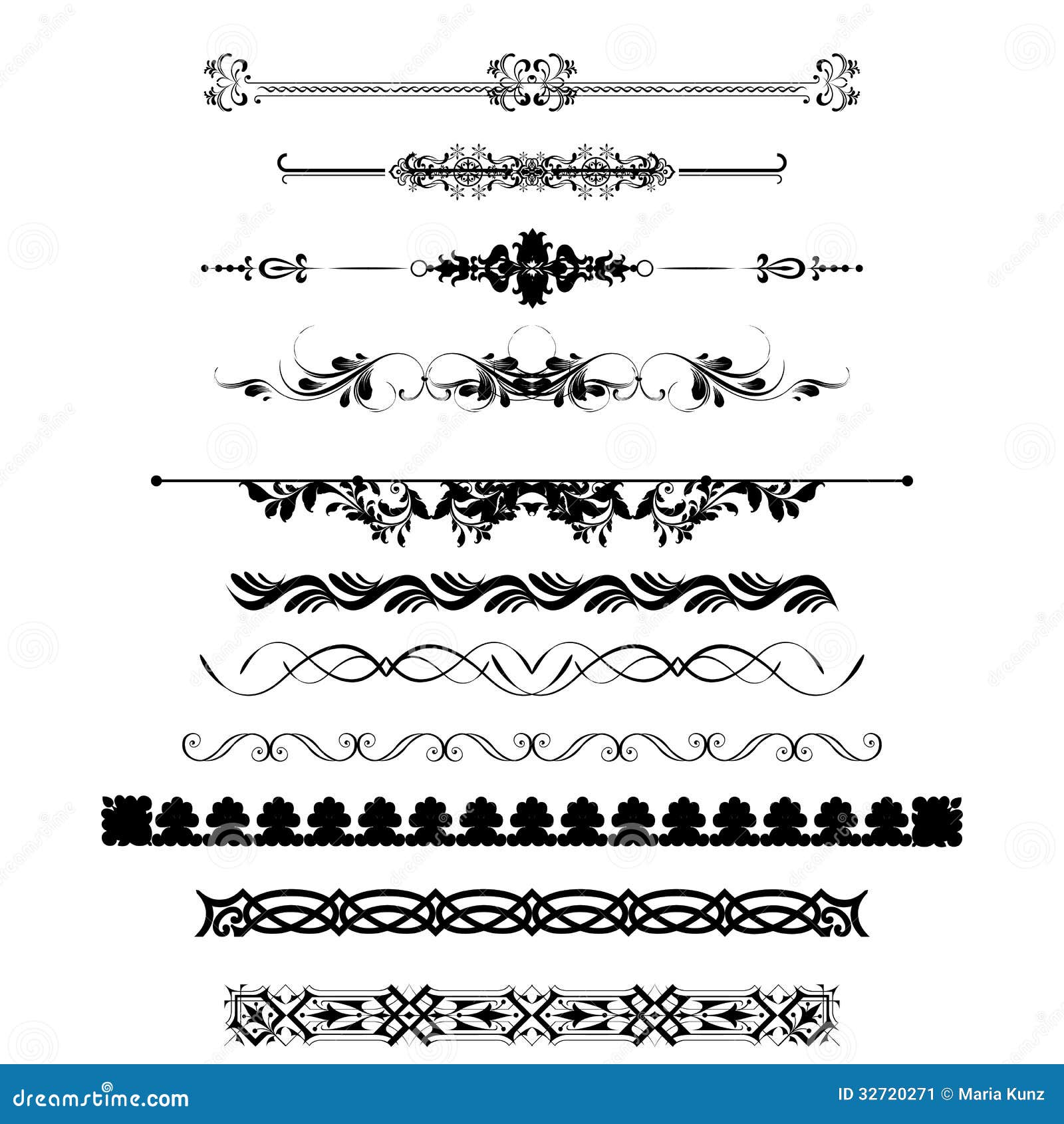 Borders and elements stock illustration. Illustration of invitation ...