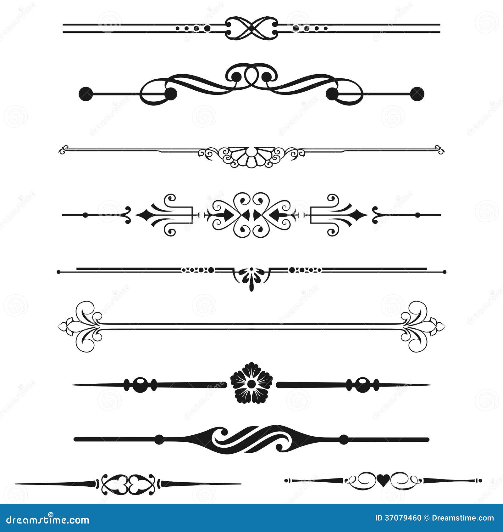 Borders and elements stock illustration. Illustration of design - 37079460