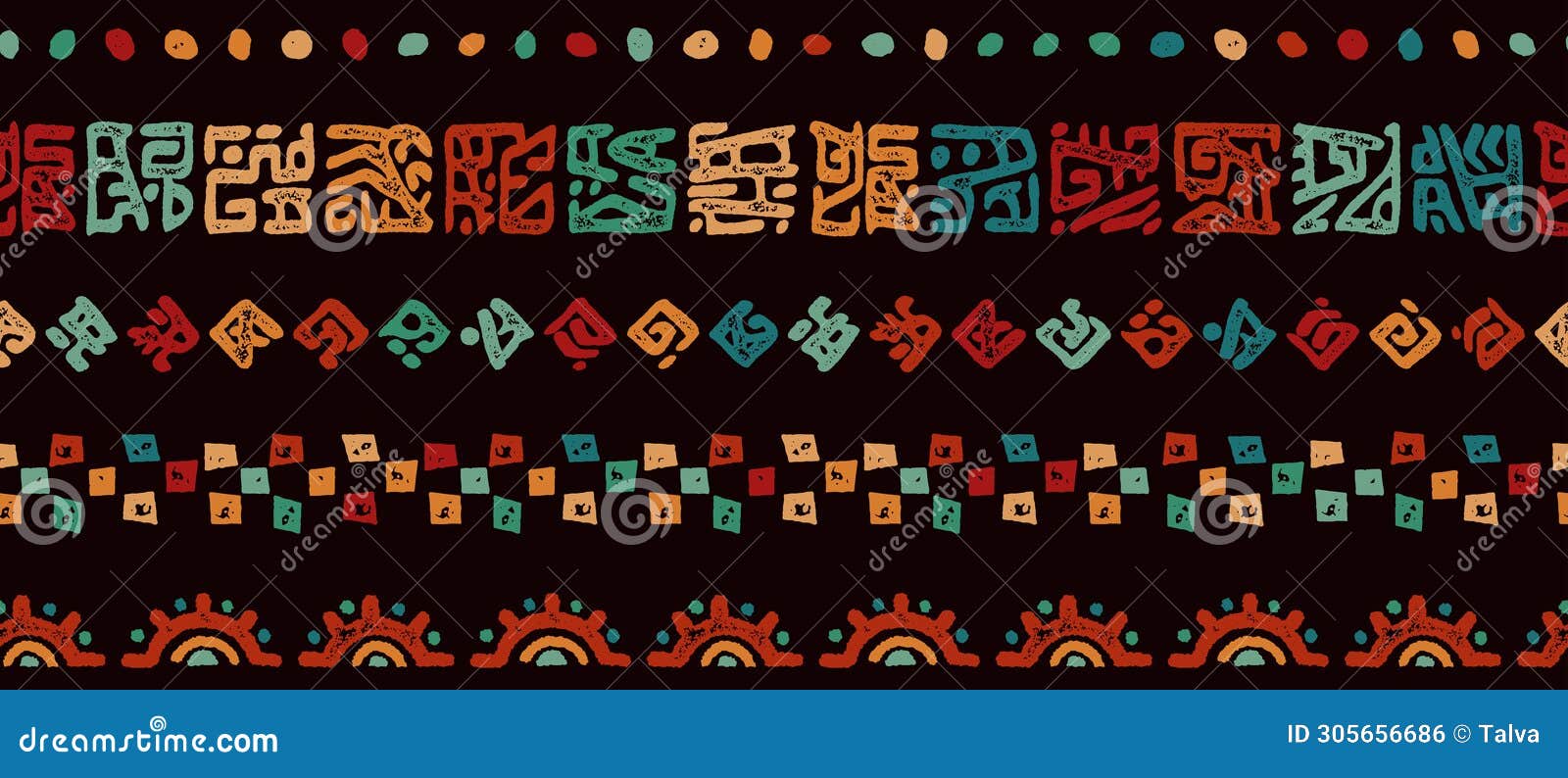 Borders, Ethnic Background, Simple Style - Great for Textiles, Banners ...