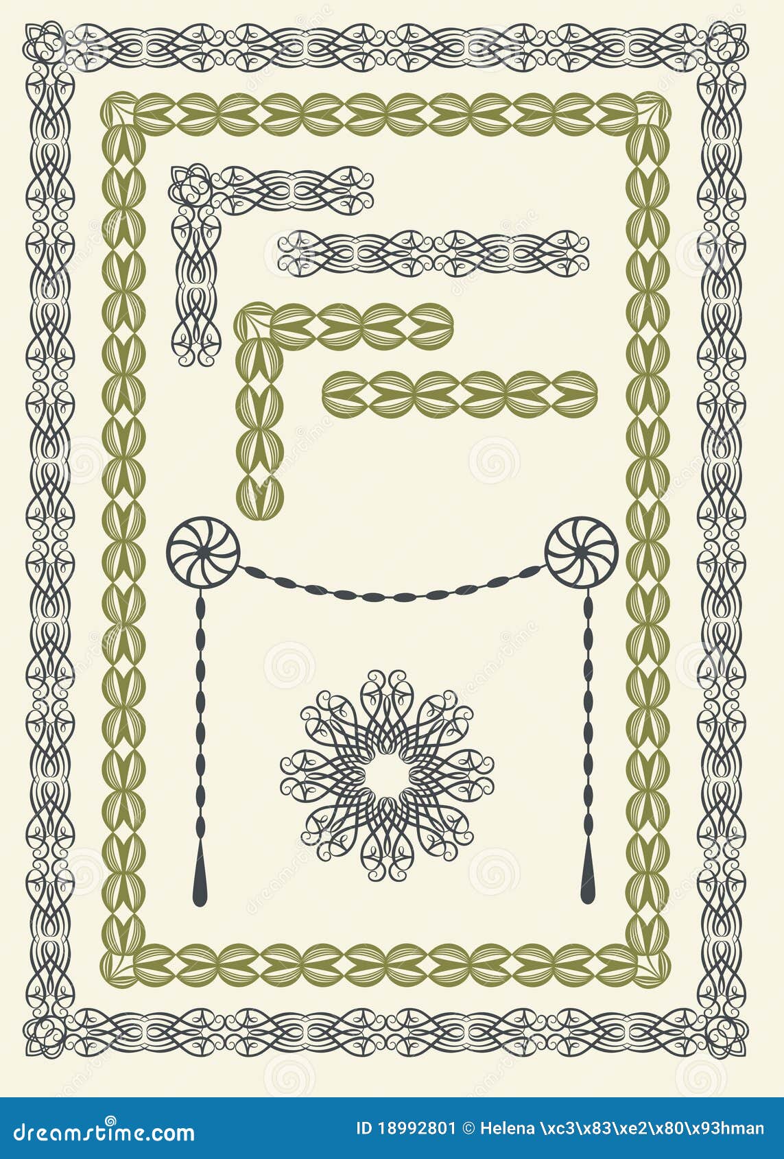Borders and frames stock vector. Illustration of decoration - 18992801