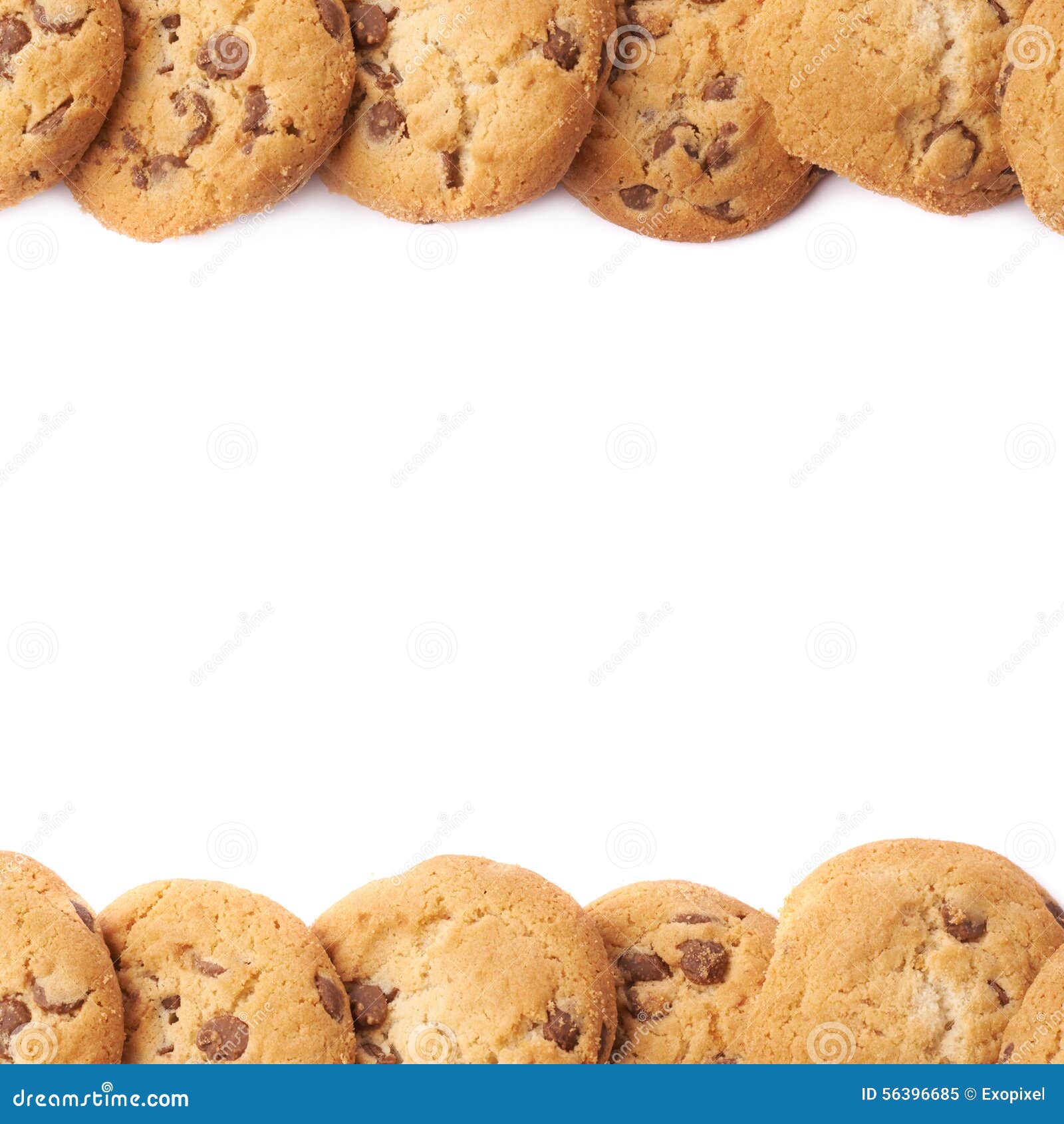 Borders Made of Cookies Isolated Stock Image - Image of copy, afters ...