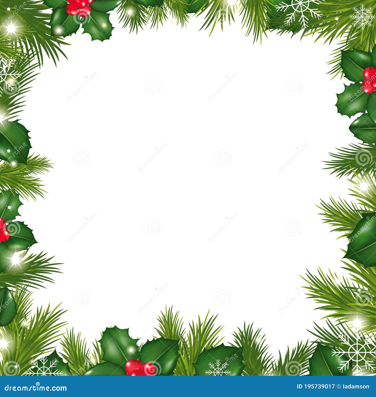 Holly Berry Borders Clipart