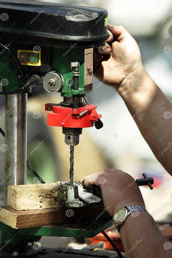 Bore-machine stock photo. Image of hand, rotating, mechanism - 2477708