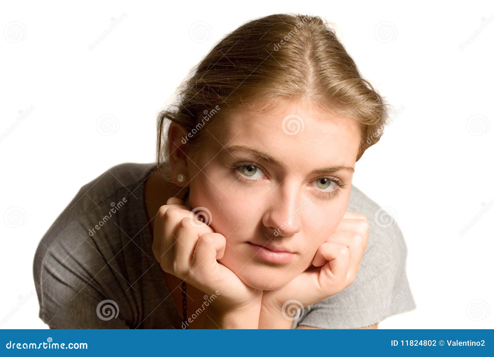 Bored stock photo. Image of beautiful, eyes, depressed - 11824802