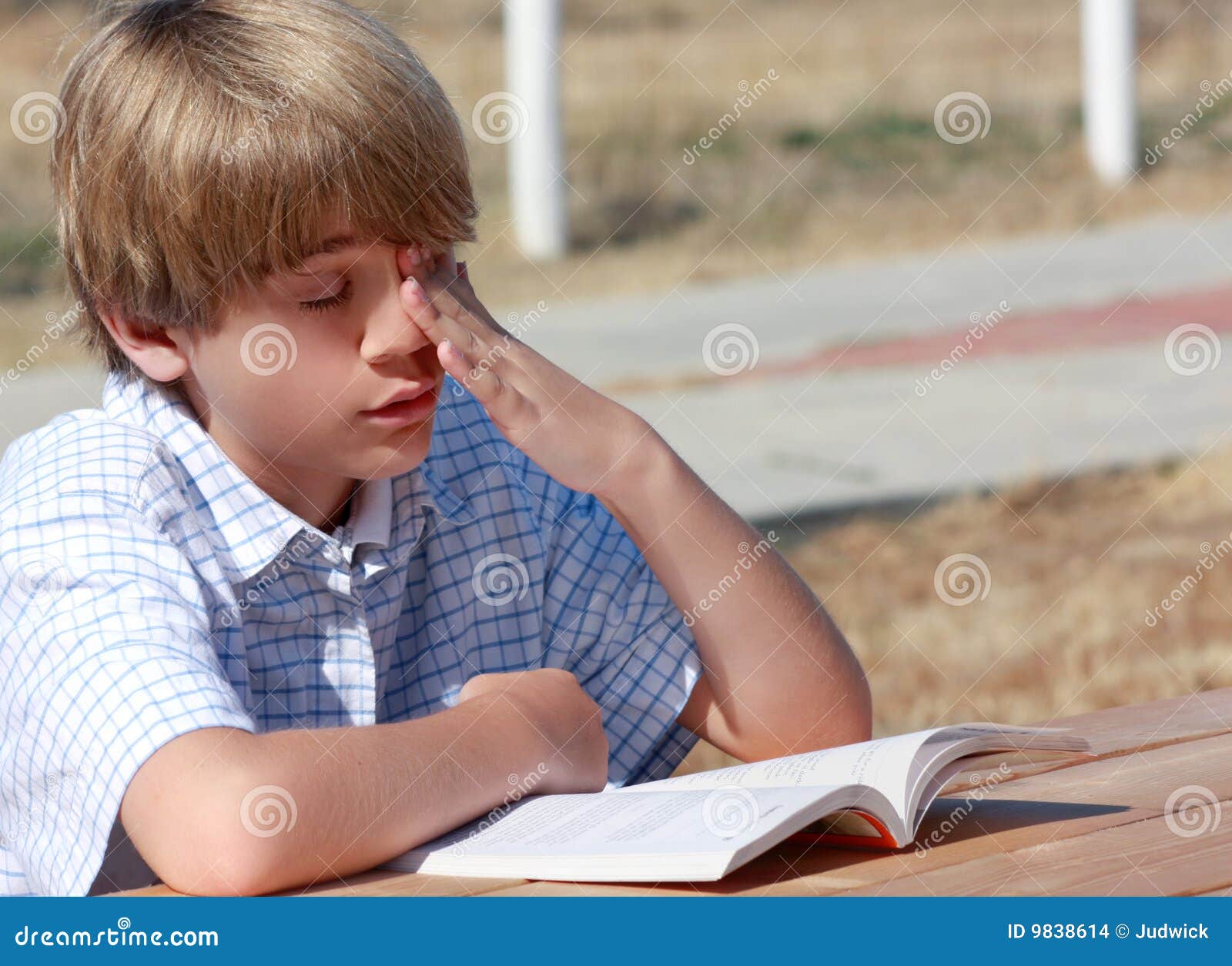 So Bored stock photo. Image of teenager, youth, book, stress - 9838614