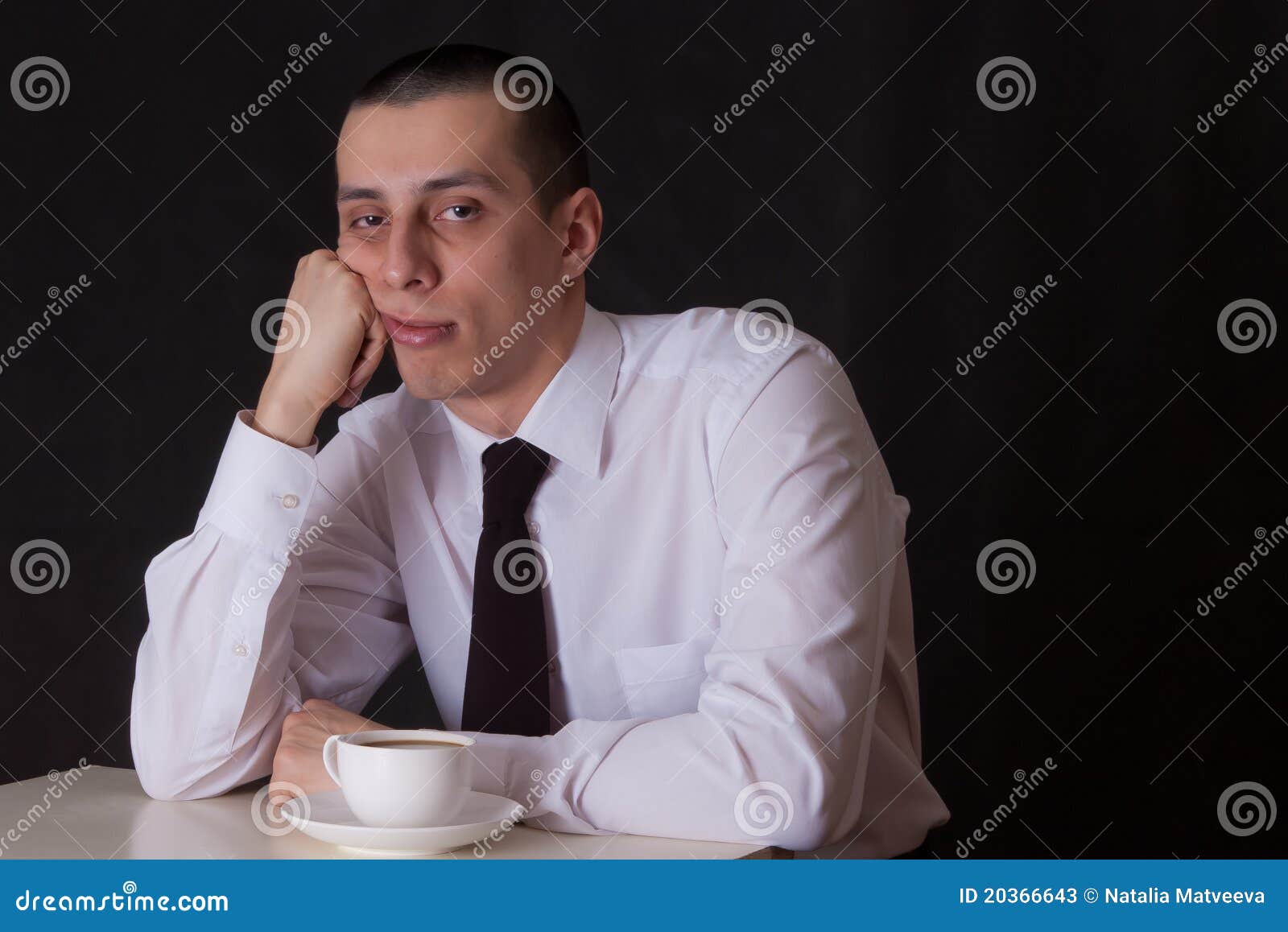 Bored businessman stock image. Image of isolated, white - 20366643