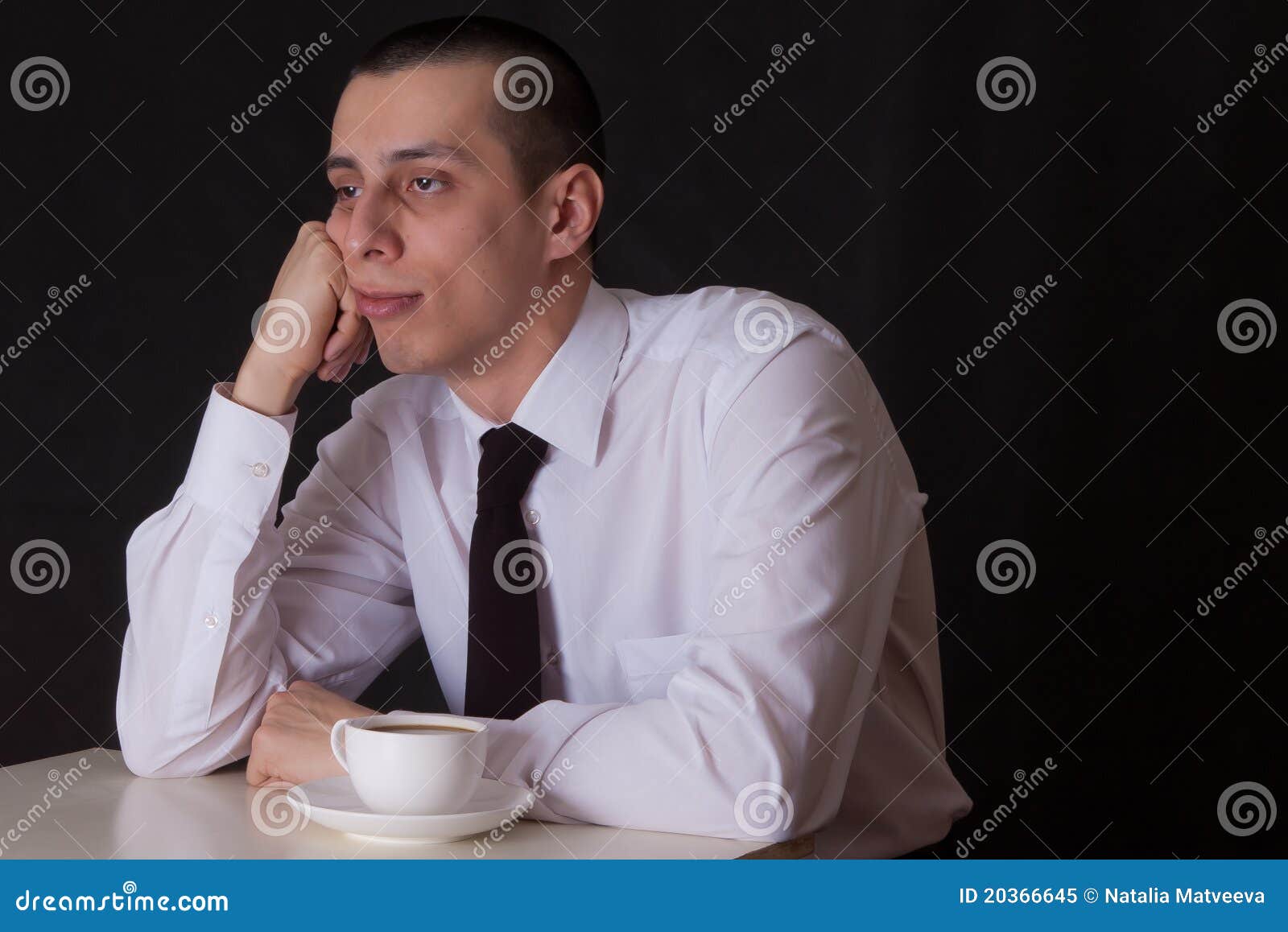 Bored businessman stock image. Image of sitting, tired - 20366645