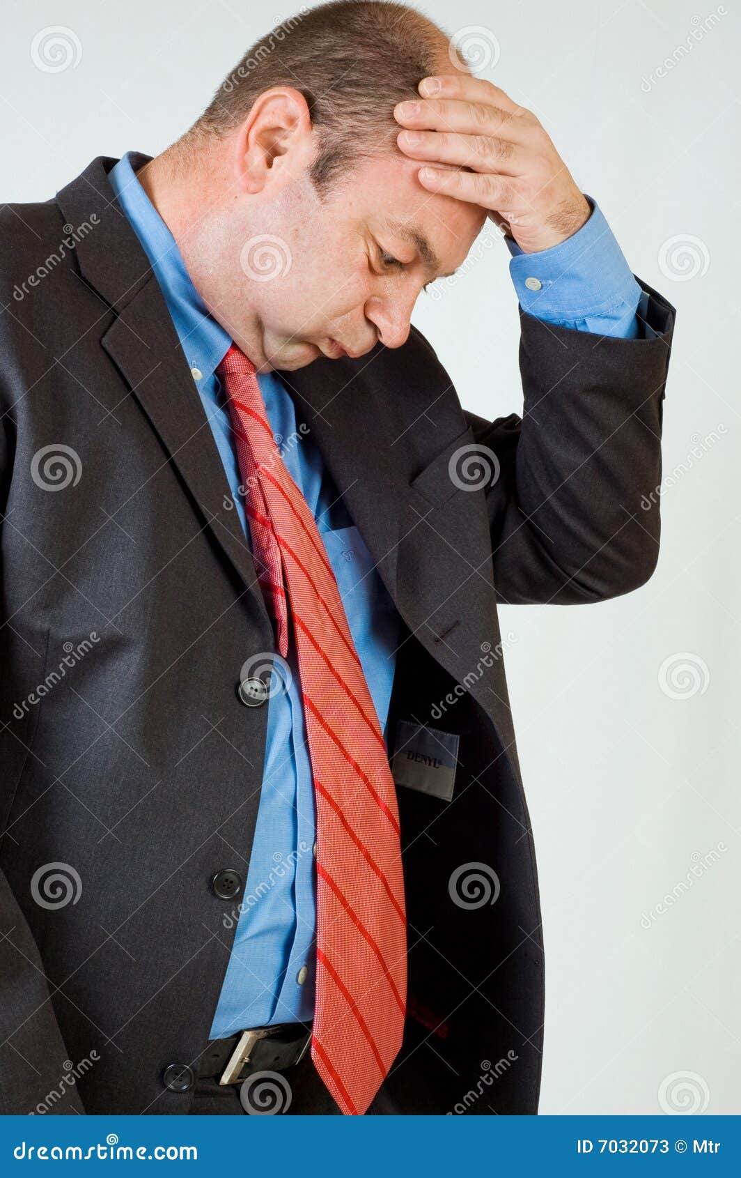 Bored businessman stock image. Image of eyebrow, confused - 7032073