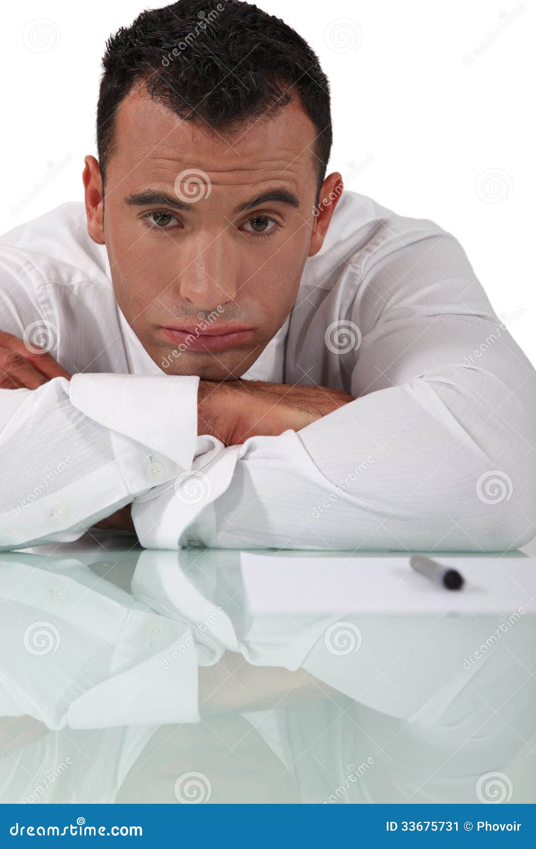 Bored businessman stock image. Image of suit, bored, office - 33675731