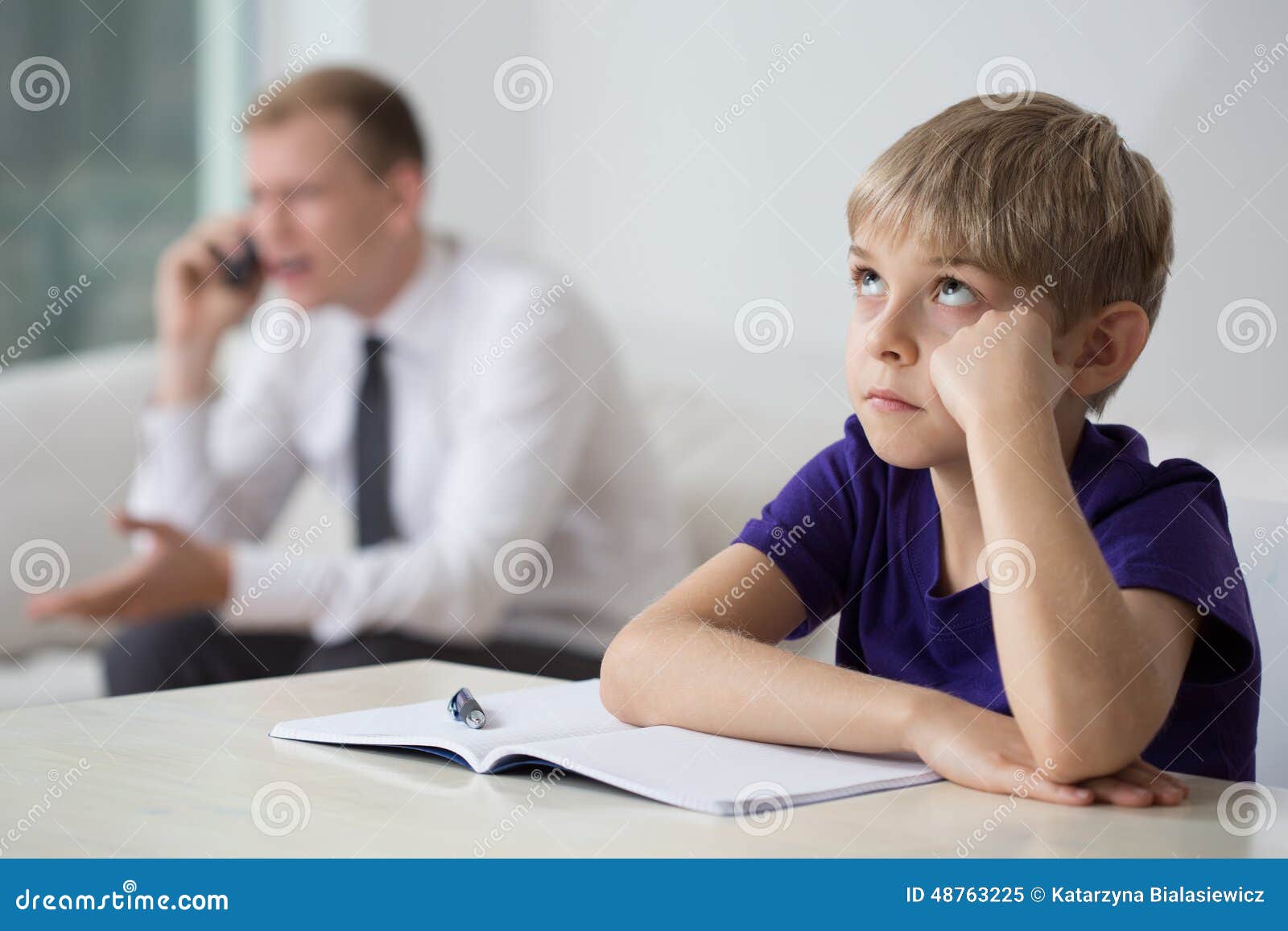 Bored Child Sitting On The Sofa Stock Photography | CartoonDealer.com ...