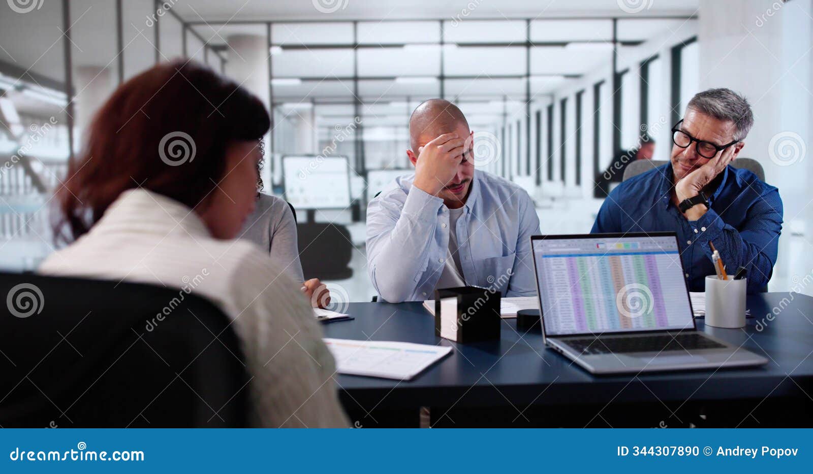 Bored Distracted Business People Stock Photo - Image of african, person ...