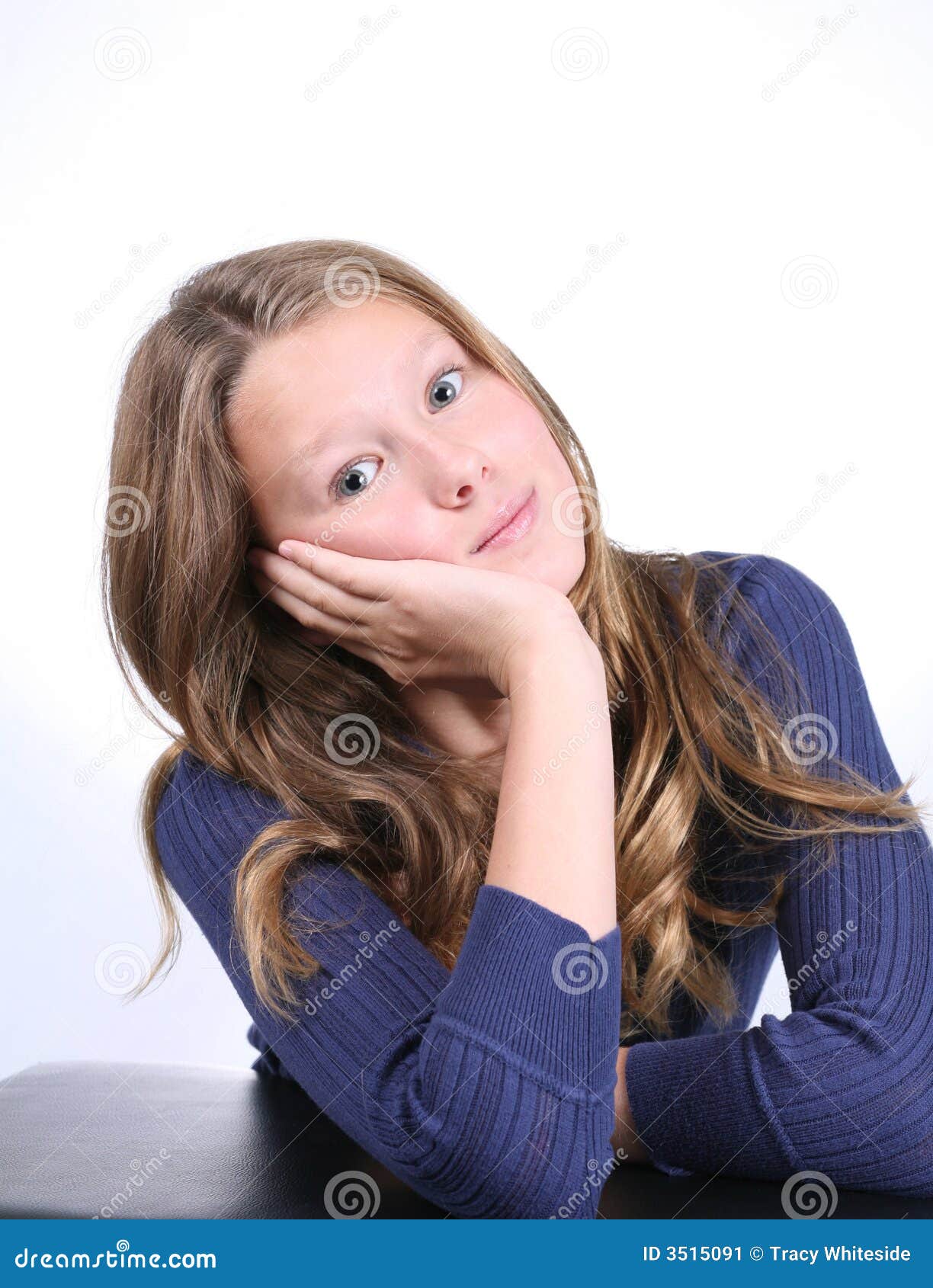 Bored Expression stock image. Image of beauty, blonde - 3515091