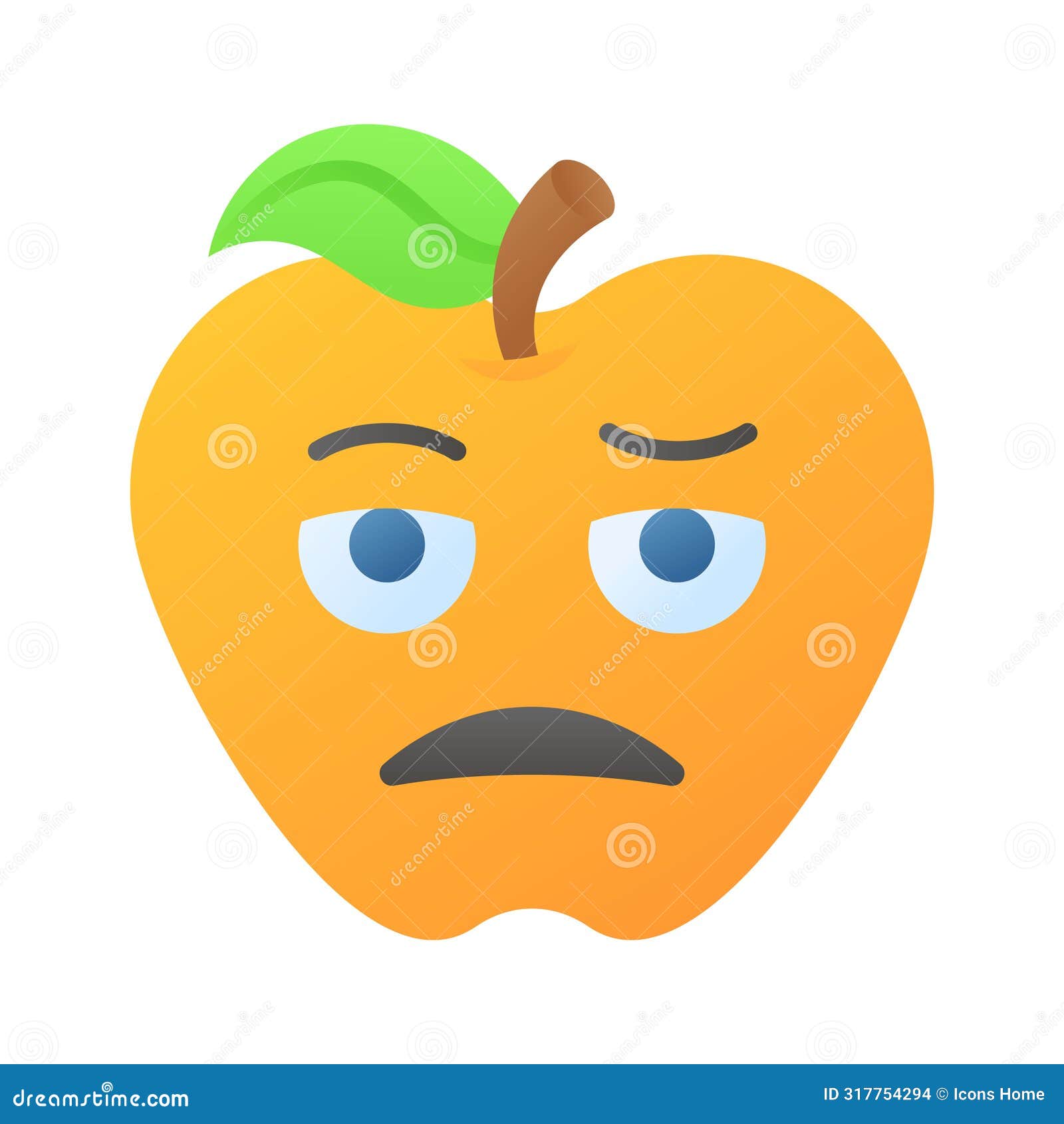 Bored Face Expression, Icon of Bored Emoji, Premium Vector Stock ...