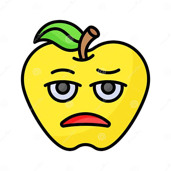 Bored Face Expression, Icon of Bored Emoji, Premium Vector Stock Vector ...