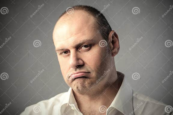 Bored face stock photo. Image of boring, adult, bald - 52338698